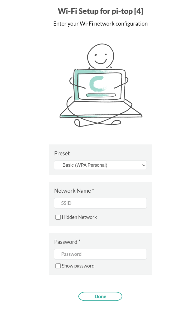 Connecting the pi-top to a Wi-Fi Network